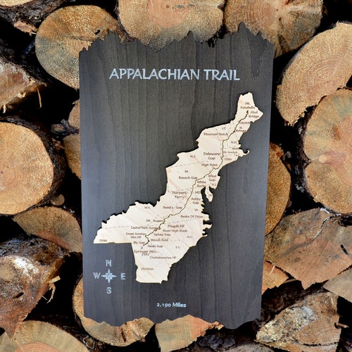 Appalachian Trail Wood Sign Rustic Hand Made Vintage Wooden | Etsy