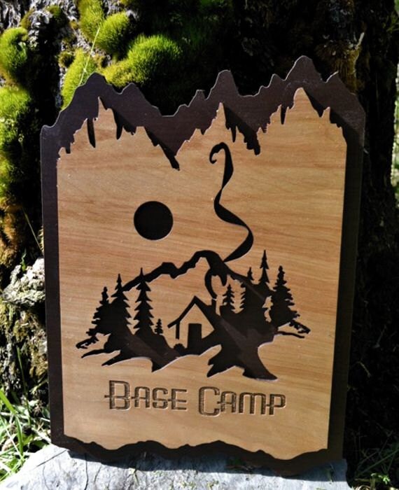 Base Camp Wood Sign | Etsy