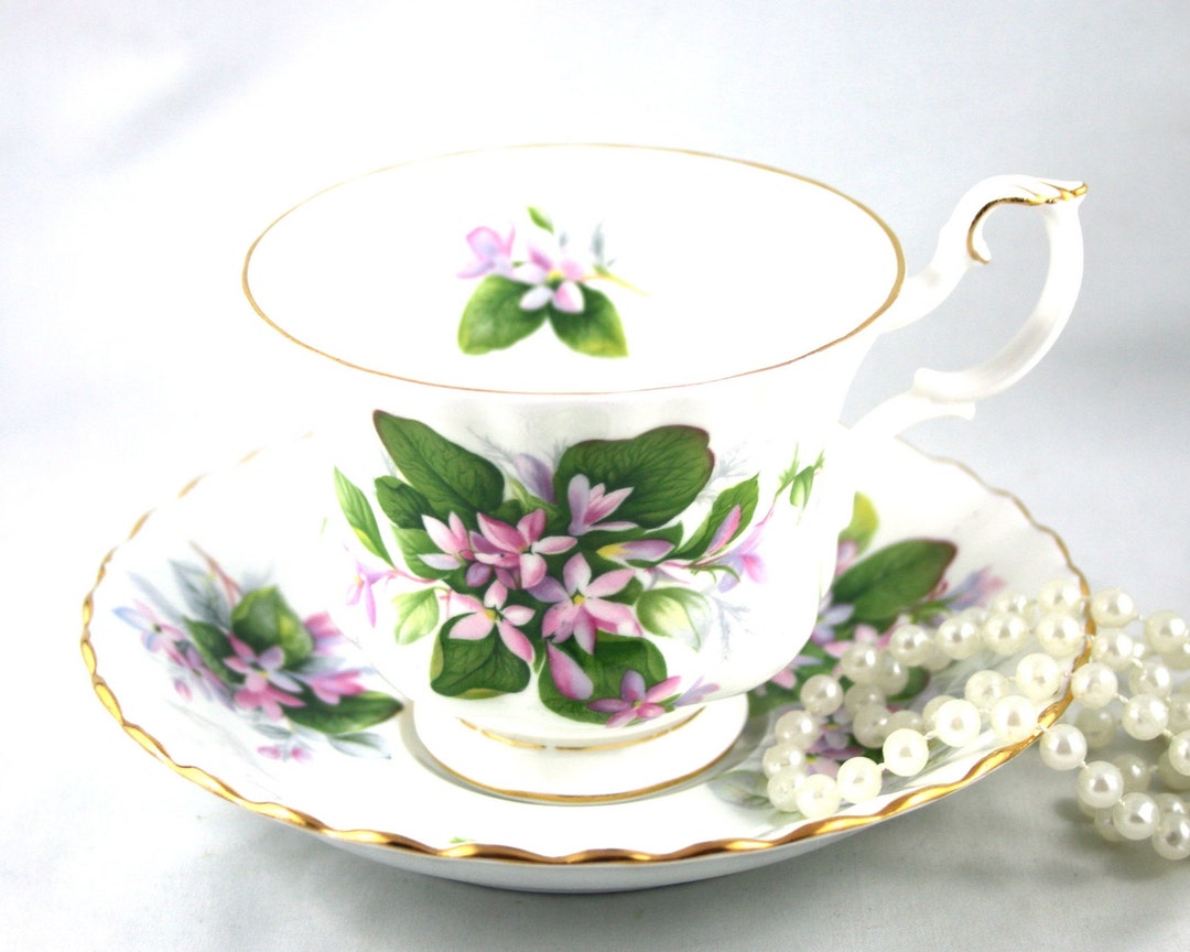 Royal Albert Floral Cup & Saucer, Mayflower Pattern, Montrose Shape ...