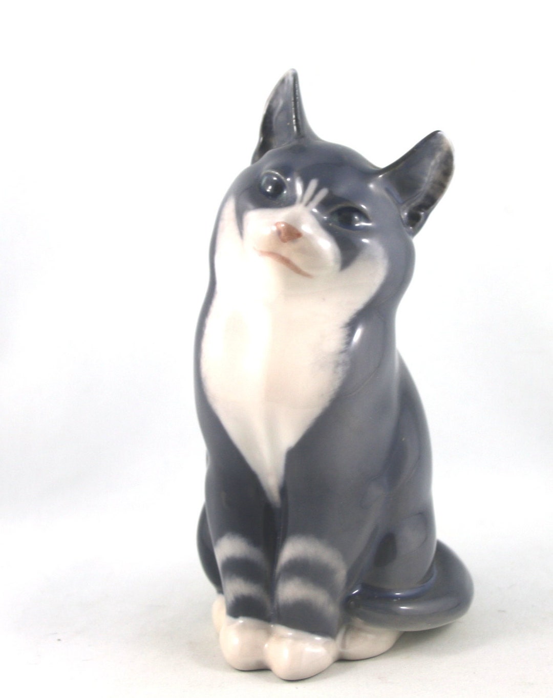 Royal Copenhagen Lovely Cat Figurine Bone Denmark China Made in 1960s ...