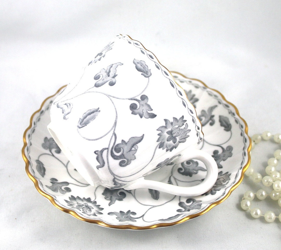 Spode, Vintage Demitasse Duo, Colonel Pattern No:395839, Gold Rims ...