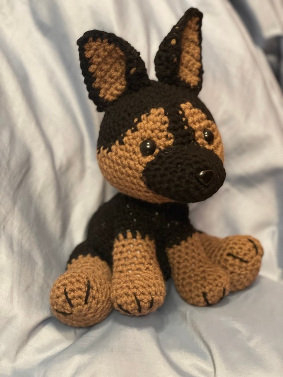 Handmade Crocheted German Shepard Inspired Stuffed Toy/plushie | Etsy