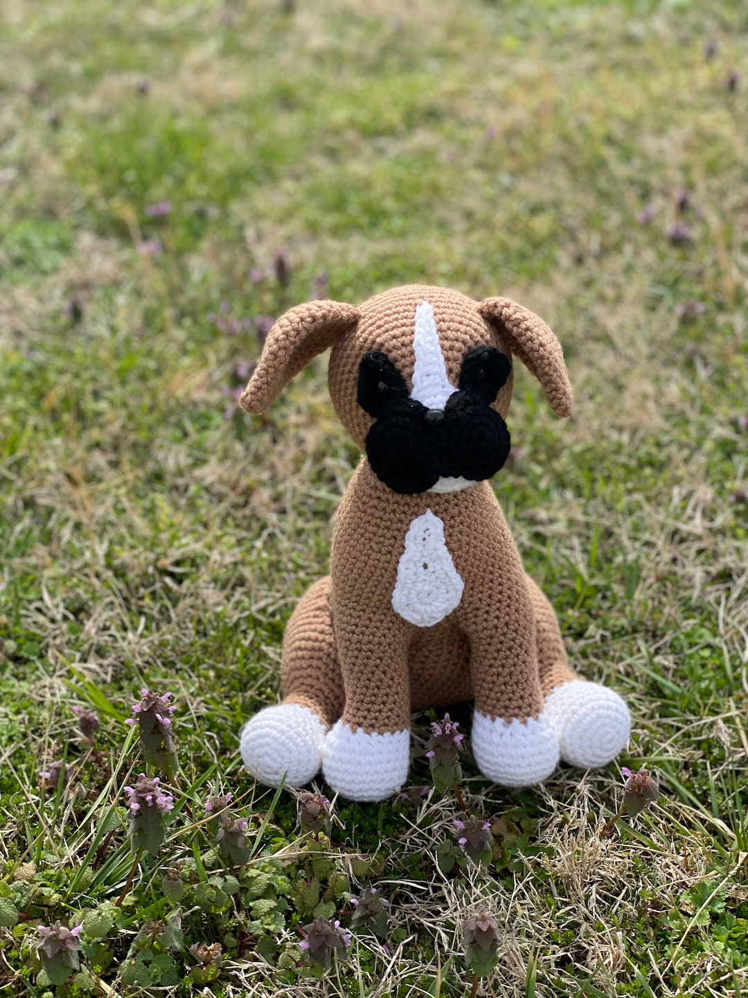 Handmade Crocheted Boxer Inspired Amigurumi Stuffed Plush Toy - Etsy