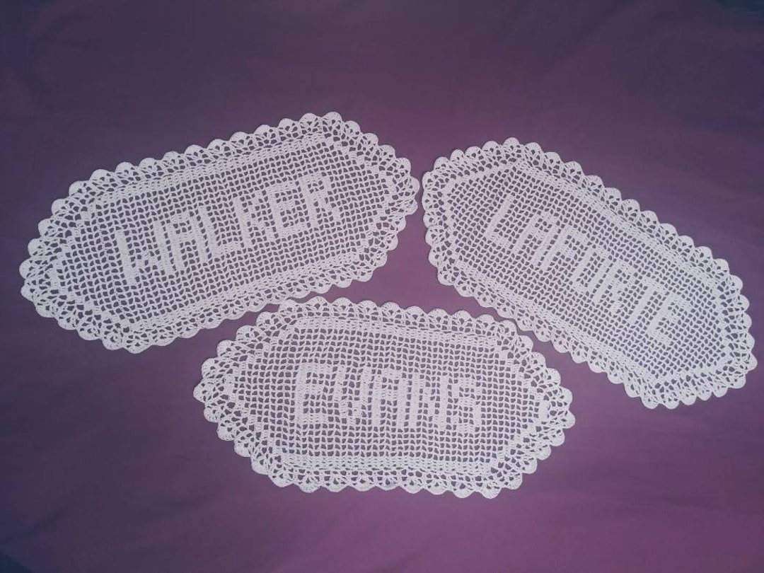 Crochet Name Doily/doilies - Etsy