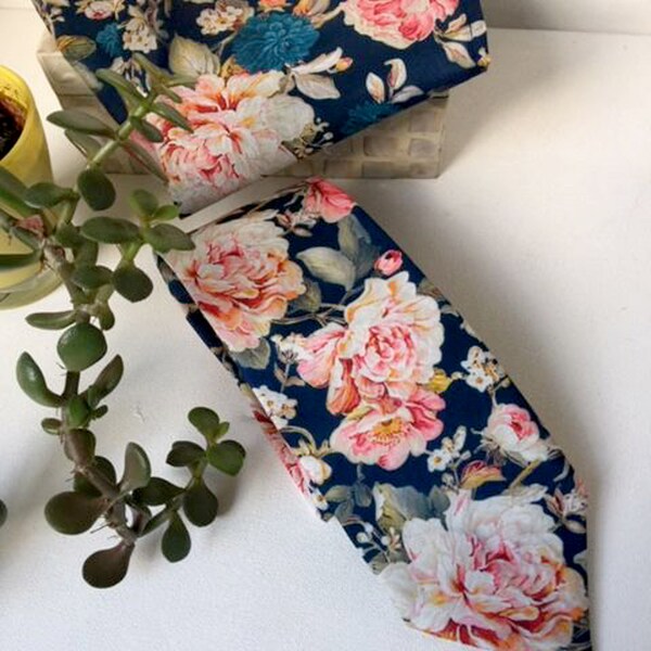 Floral Necktie - Etsy