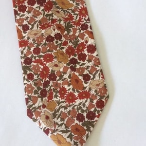Liberty Print Men's Necktie Made in Poppy & Daisy ~ Floral Necktie in ...