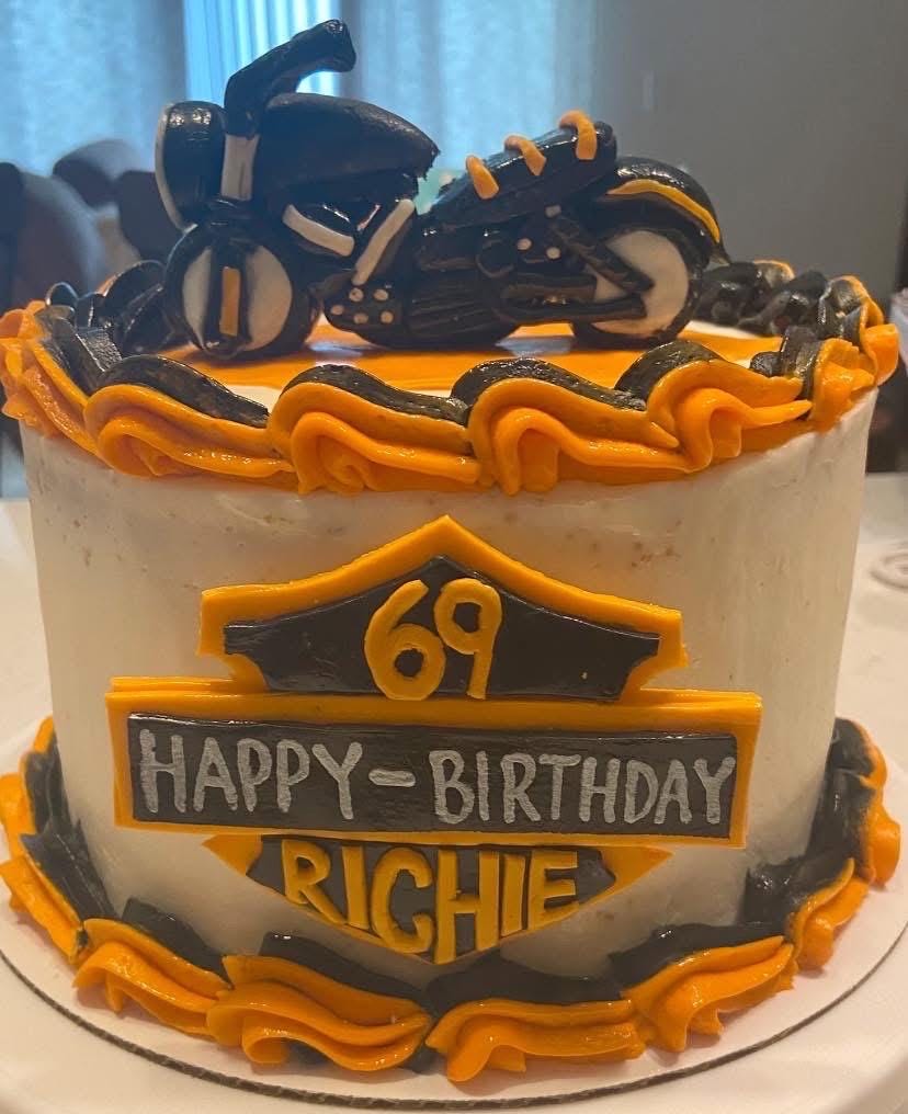 Edible Harley Davidson Cake Topper - Etsy