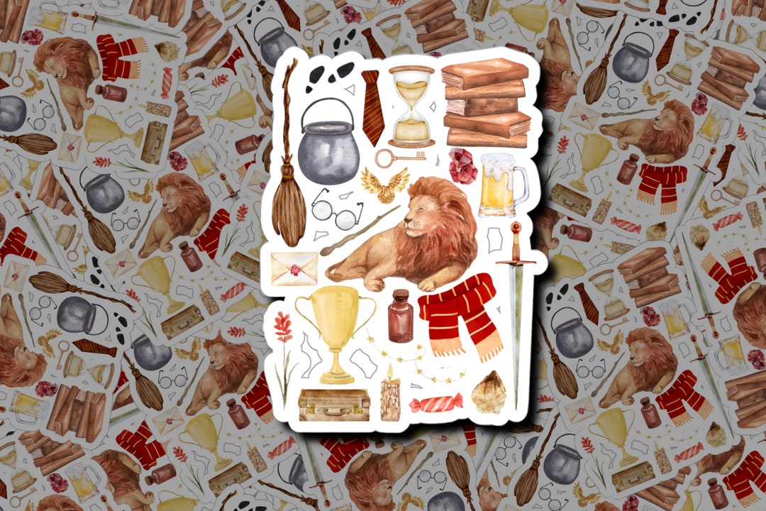 Brave & Daring Magic Lion Symbol Kiss-cut Stickers - Etsy