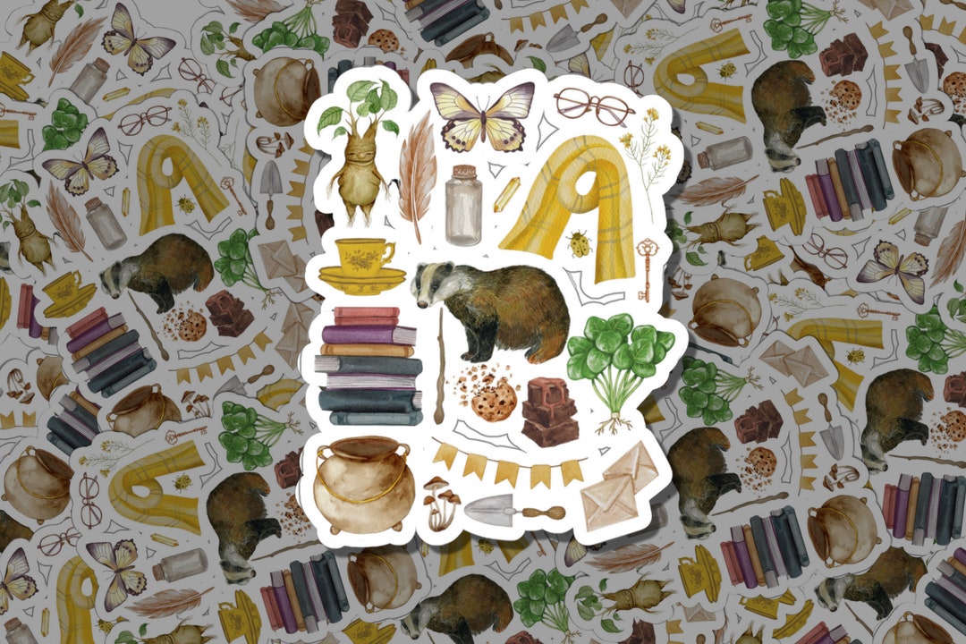 Just & Loyal Magic Badger Symbol Kiss-cut Stickers - Etsy