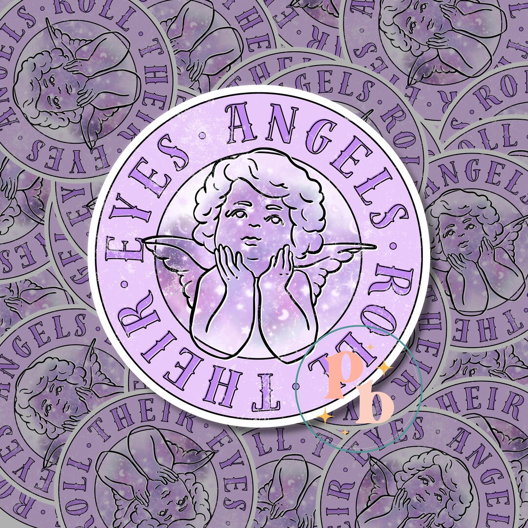 Rolling Eye Angels Kiss-cut Sticker/ Waterbottle Sticker/ Laptop ...