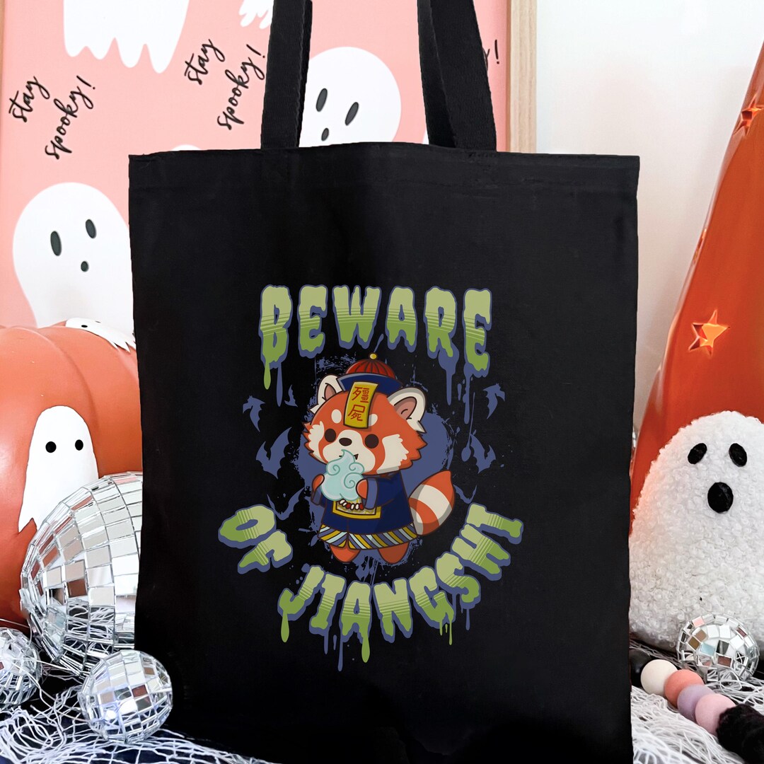 Chinese Vampire Jiangshi Tote Bag, Asian Folklore, Halloween Party Loot ...