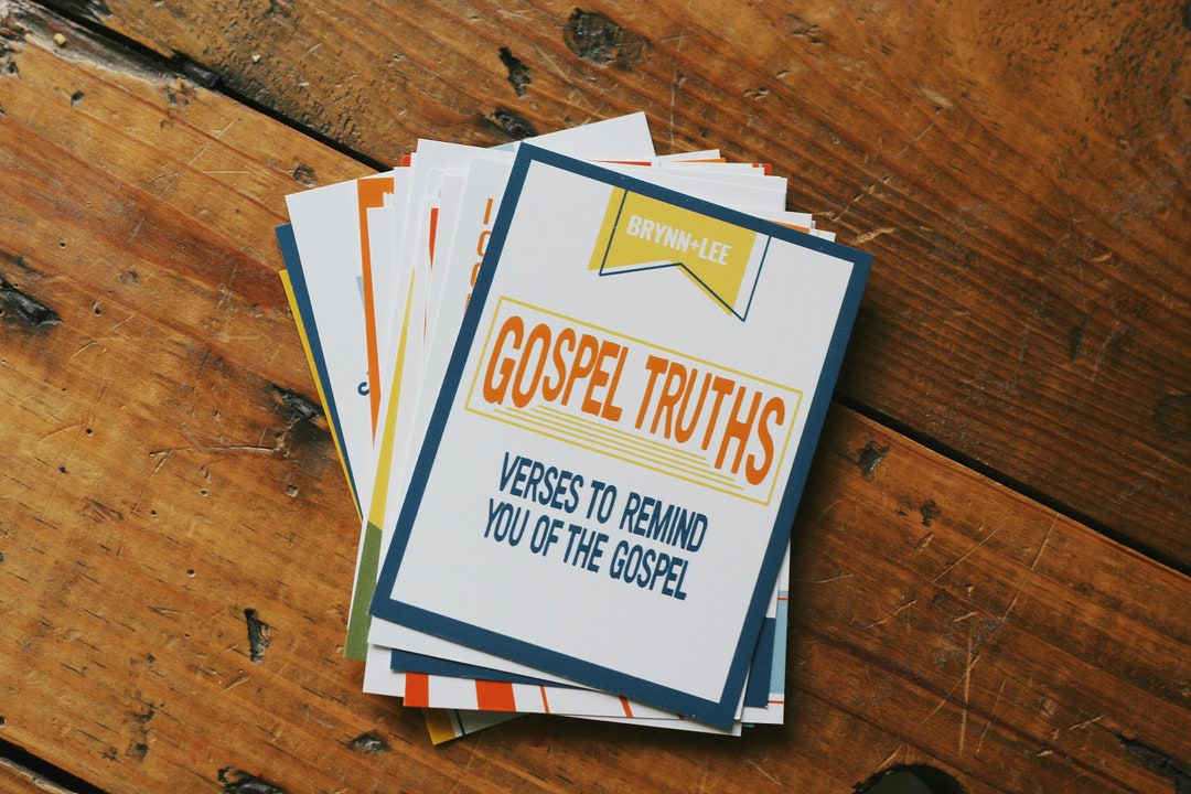 Gospel Truth Scripture Cards, Kids Bible Memory, Gifts for Kids ...