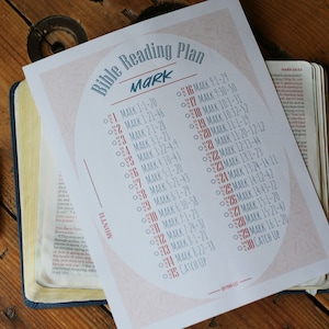 Mark Reading Plan, Bible Reading Plan for Kids, Printable Bible Reading ...