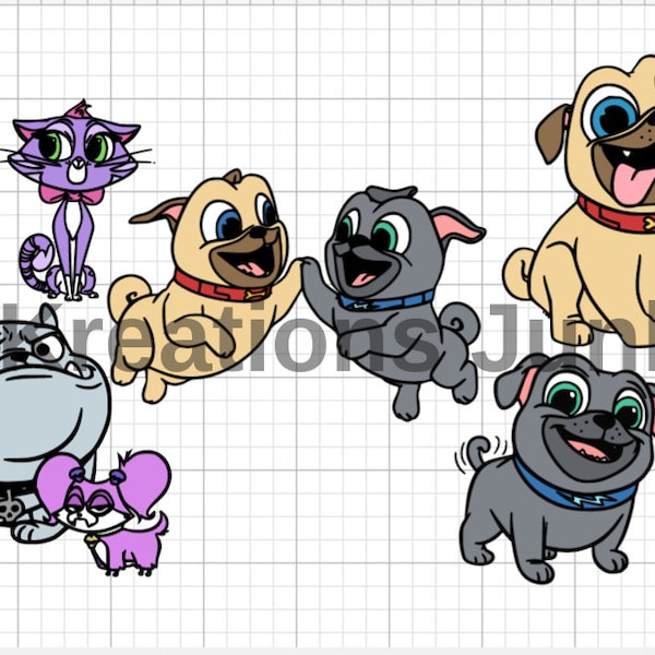 Puppy Dog Pals Svg - Etsy