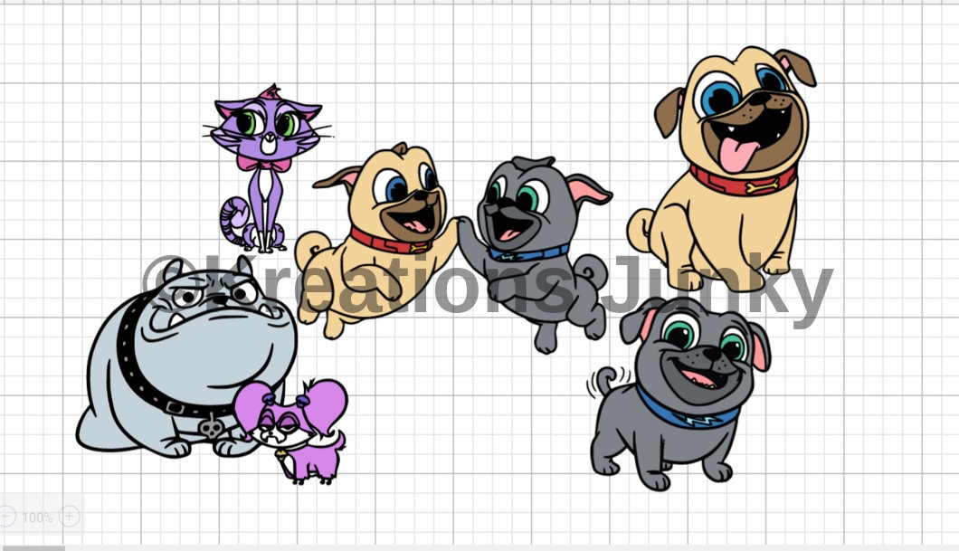 Puppy Dog Pals SVG Set - Etsy