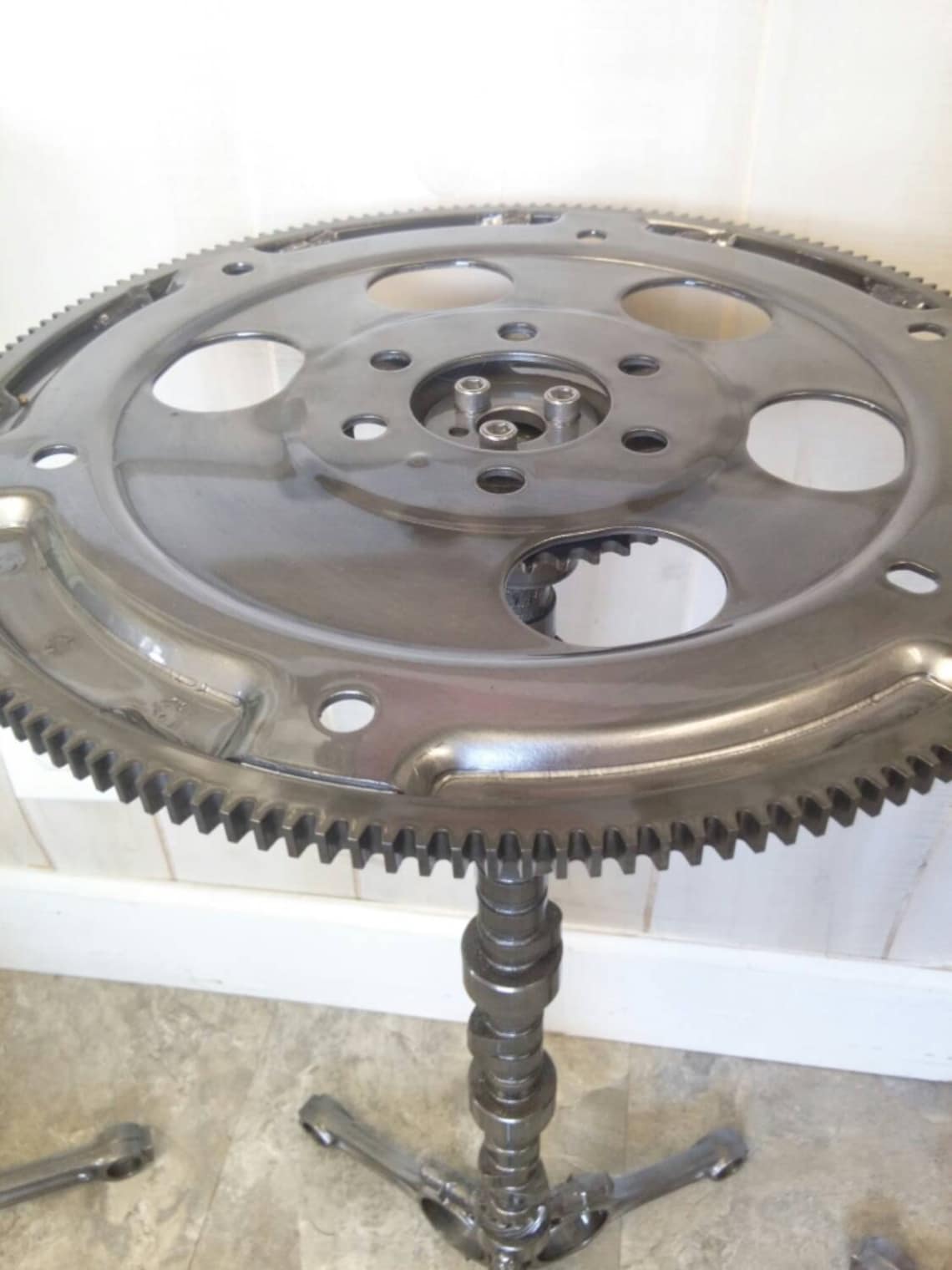 Flywheel Camshaft End Table Steel Car Part Furniture - Etsy