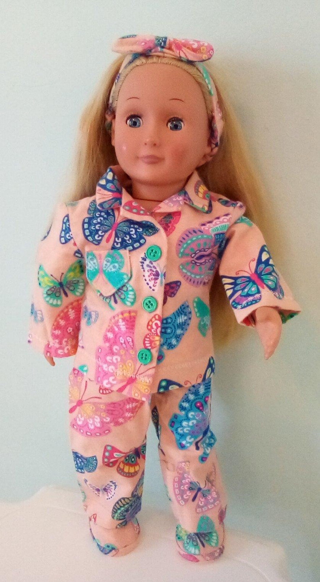3 Prints to Pick From 4 Piece 18 Inch Doll Pajamas Made to Fit American ...