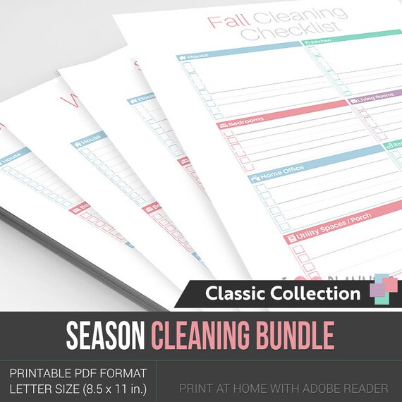 Season Cleaning Bundle Spring Summer Winter and Fall | Etsy