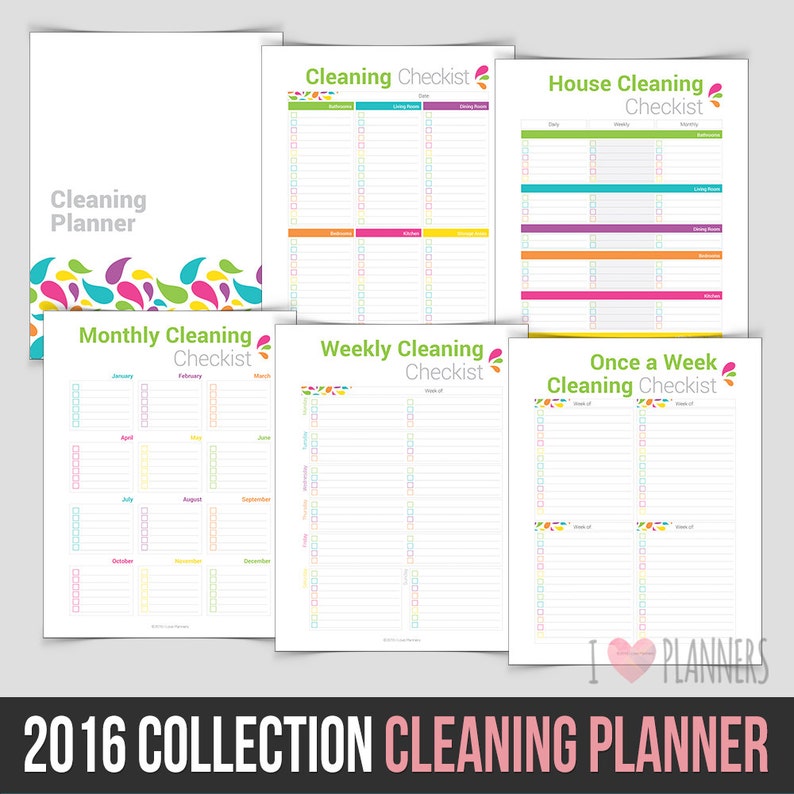 Cleaning Checklist Bundle - Instant Download! - 11 Pages in PDF Format ...