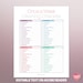 Once a Week Cleaning Checklist - Instant Download! PDF Format Ready to ...
