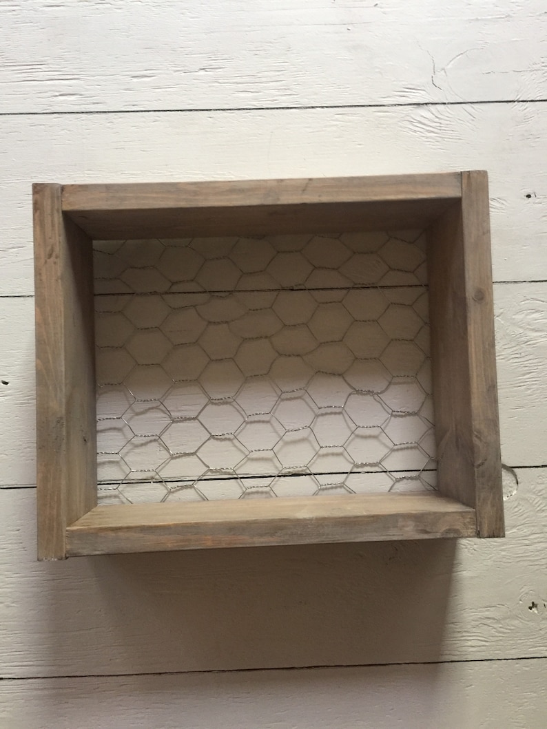 Chicken Wire Farmhouse Shelf Modern Farmhouse Decor Rustic | Etsy
