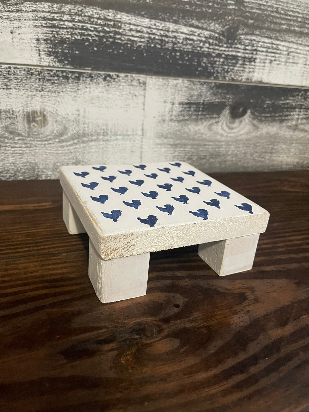 Farmhouse Chicken Wood Riser, Pedestal, Chunky Riser - Etsy