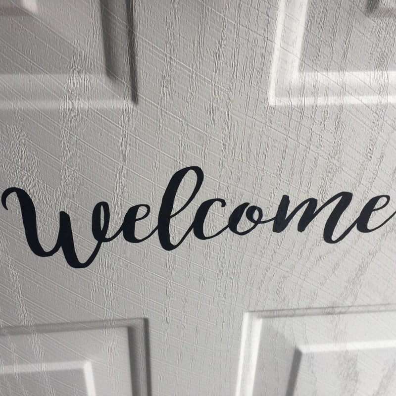 Welcome Decal - Etsy