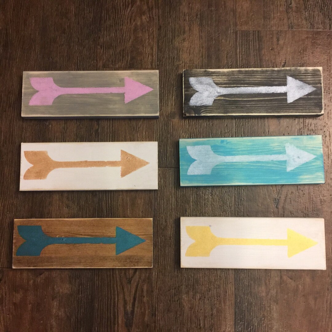 Wooden Arrow, Wall Decor, Rustic Sign - Etsy