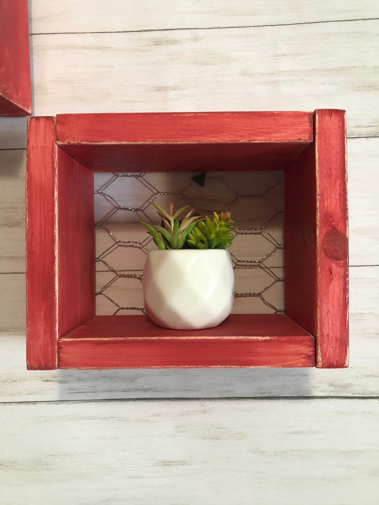 Chicken Wire Shelf Set, Many Colors, Farmhouse Shelf Set - Etsy
