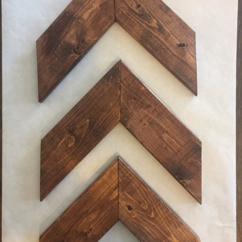 Chevron Wall Decor - Etsy