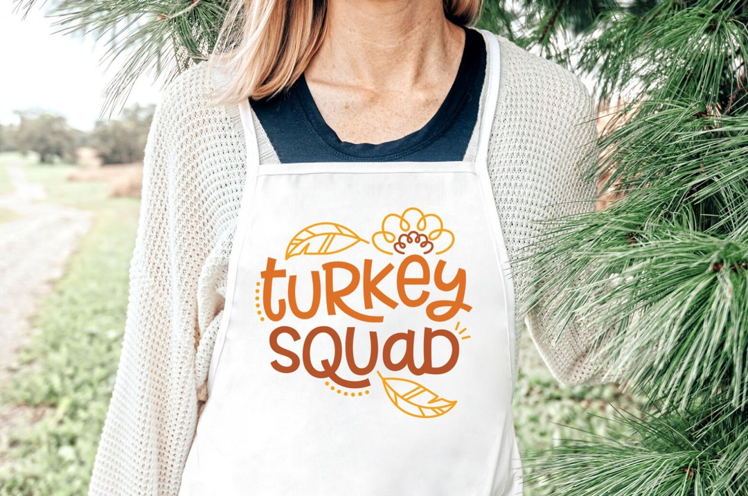 Thanksgiving Cooking Squad Apron, Thanksgiving Baking Apron for the ...