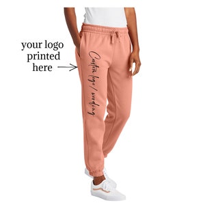 Custom Business Logo Joggers, Custom Fleece Joggers, Personalized Logo ...