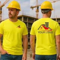 Custom Embroidered Name Tag Mens Short Sleeve Work Shirt, Custom ...