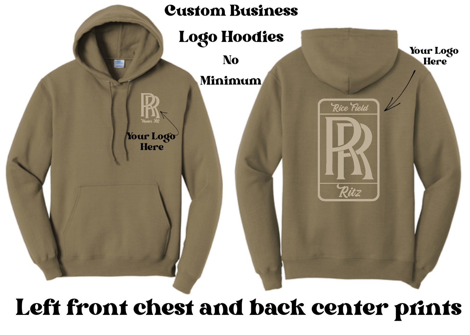 Custom Business Logo Pullover Hoodie, Custom Hoodie, Personalized Logo ...