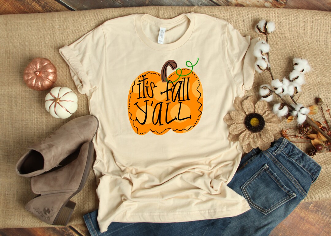 Fall Shirt, Fall Tee, It's Fall Y'all, Autumn Shirt, Thanksgiving Shirt ...