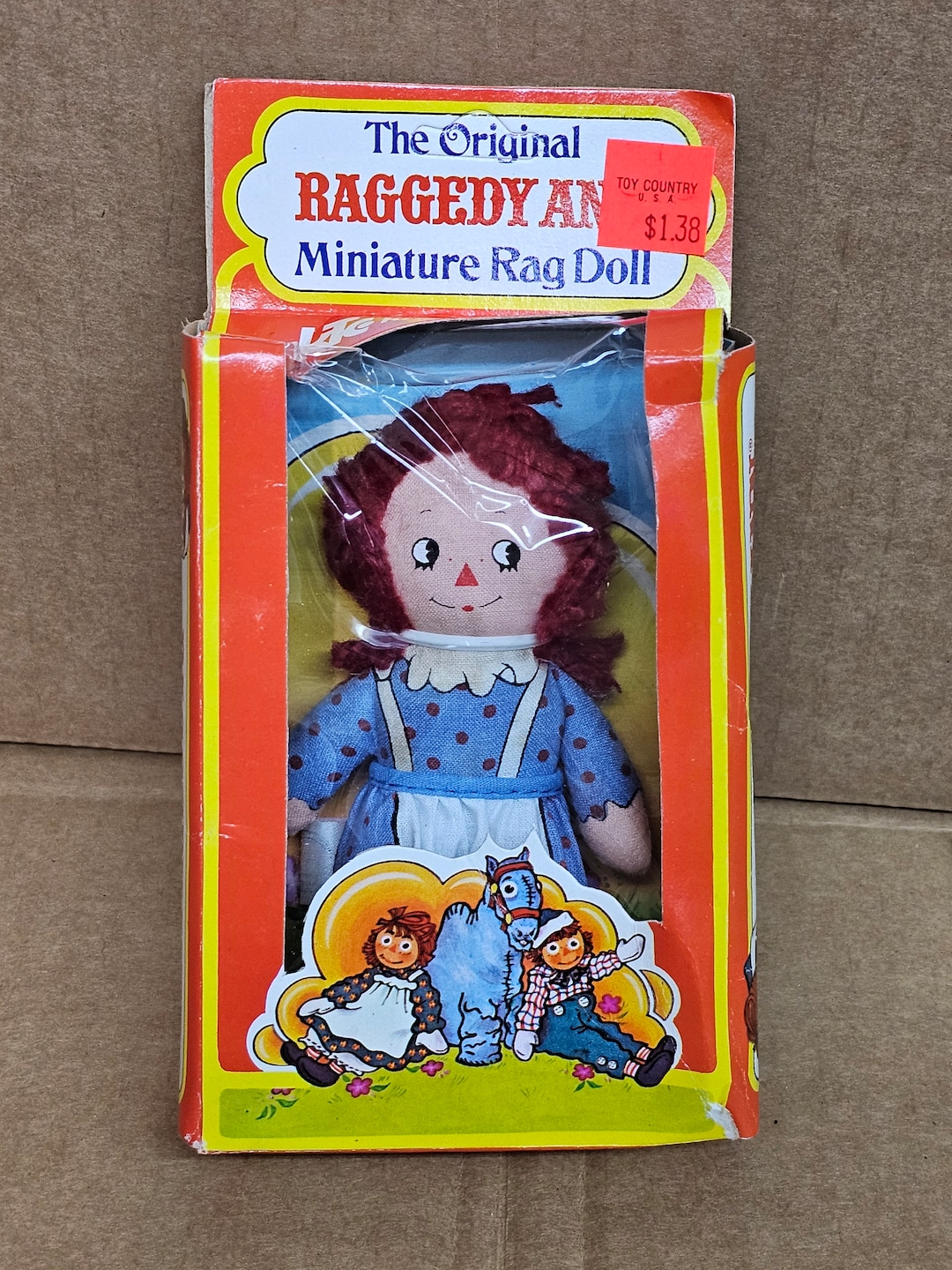 VINTAGE VTG 1976 Knickerbocker Raggedy Ann Andy Cloth Rag Doll Dolly 5 ...