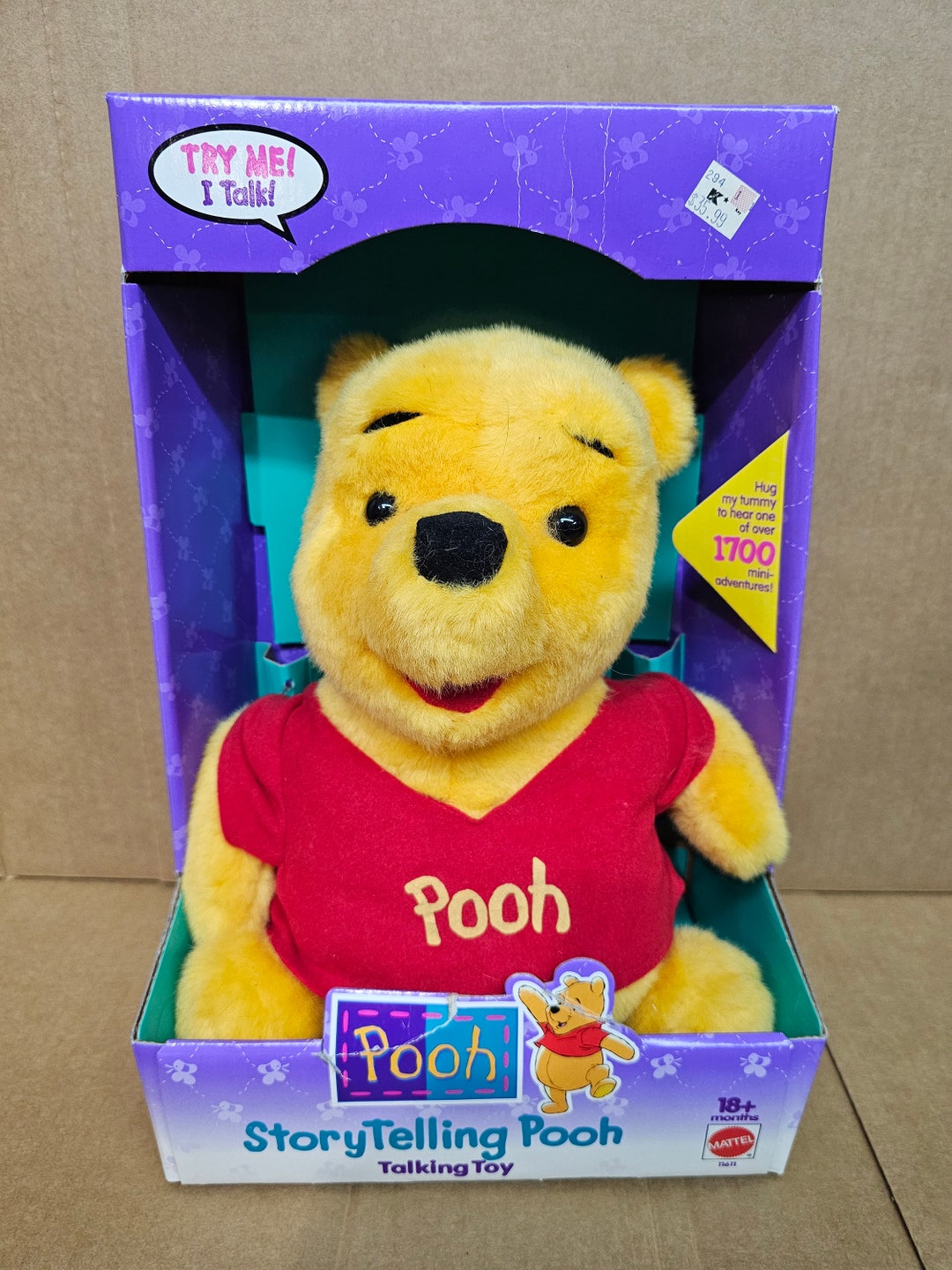 Vintage Vtg 1994 Mattel 1161 Storytelling Pooh Story Telling Winnie the ...