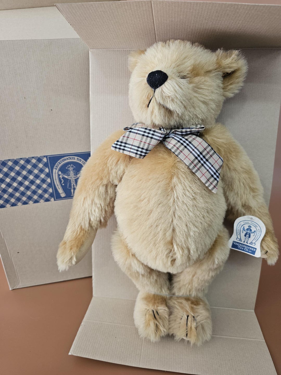 Vintage Artist Bear Knickerbocker Toy Co Roscoe Classic Nostalgia 17.5 ...