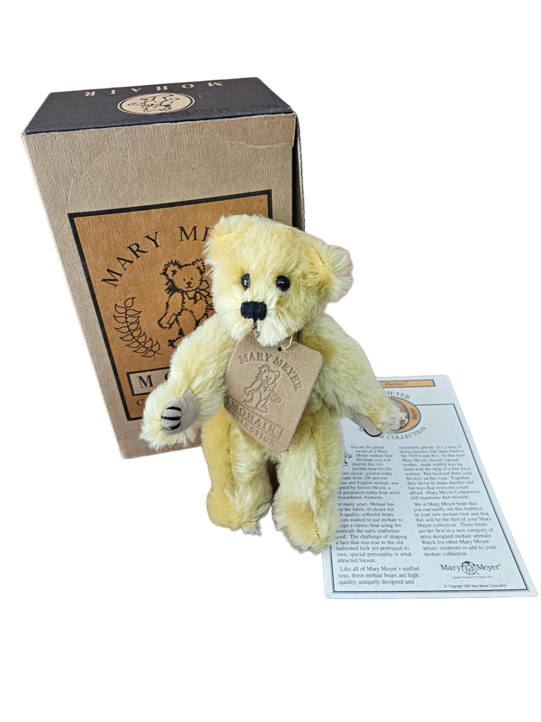Vtg Vintage Artist Bear Mary Meyer Mohair Collection "mini Harlow ...