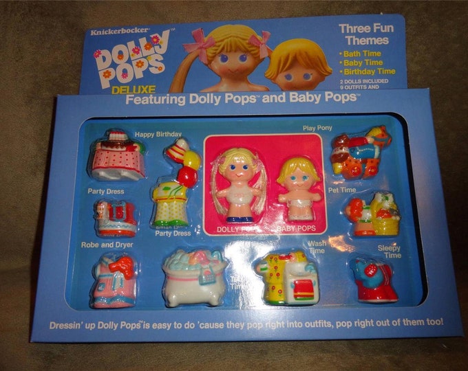 Knickerbocker 1411 Dolly Pops Baby Pops Dolls Deluxe Playset NRFB NEW ...