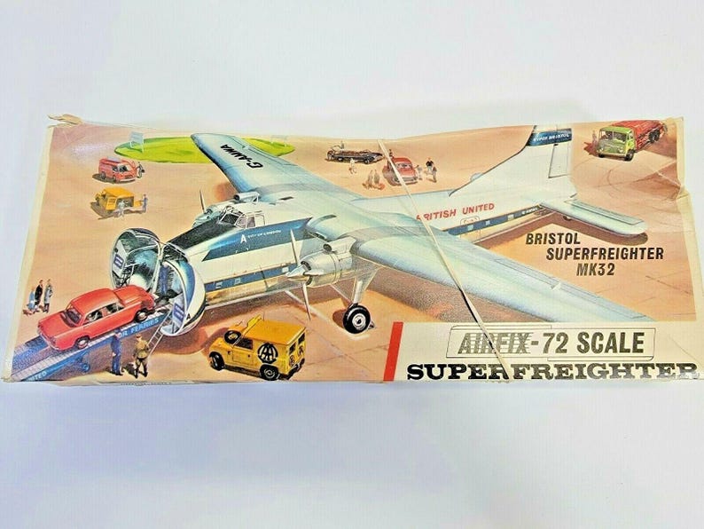 SDG Airfix 582 Superfreighter Plane Airplane Jet 1/72 Scale Plastic ...