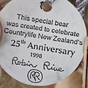 Vintage 1998 Robin Rive Silver Christmas Limited Edition Beige Mohair ...