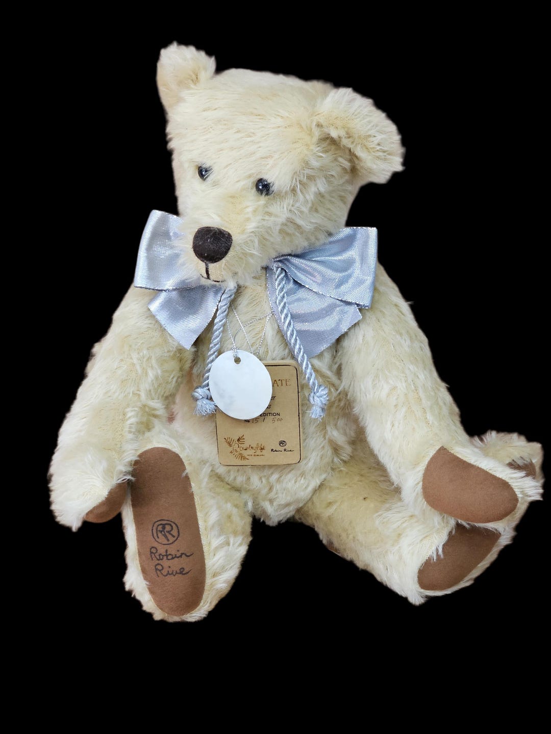 Vintage 1998 Robin Rive Silver Christmas Limited Edition Beige Mohair ...