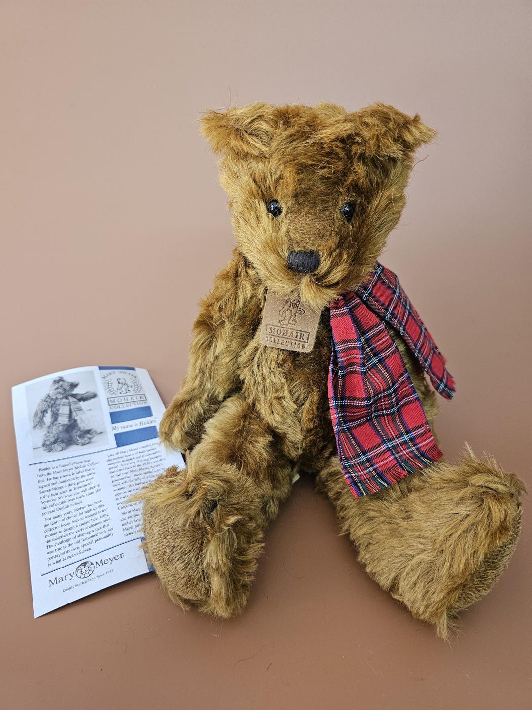 Vtg Vintage Artist Bear Mary Meyer Mohair Collection "holden" Jointed ...