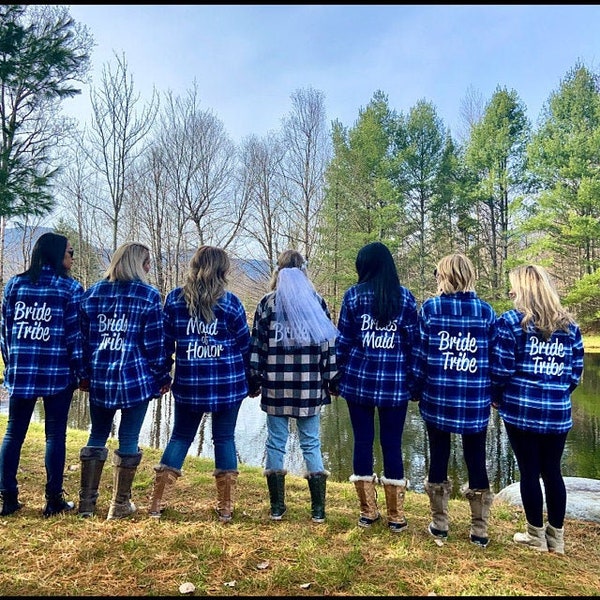 Bridesmaid Flannels - Etsy
