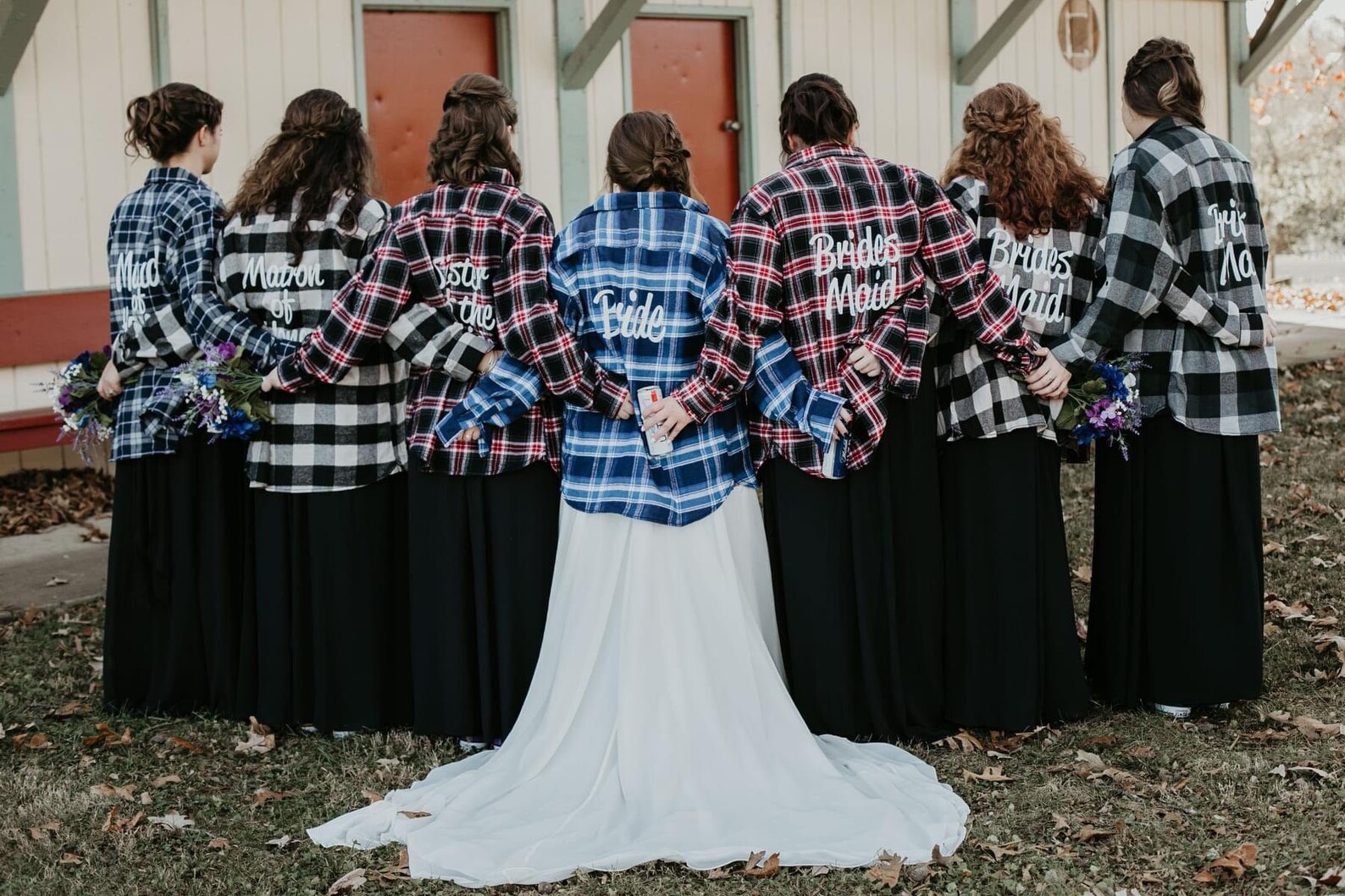 Bridal Party Flannels Bridesmaid Flannels Wedding Flannels - Etsy