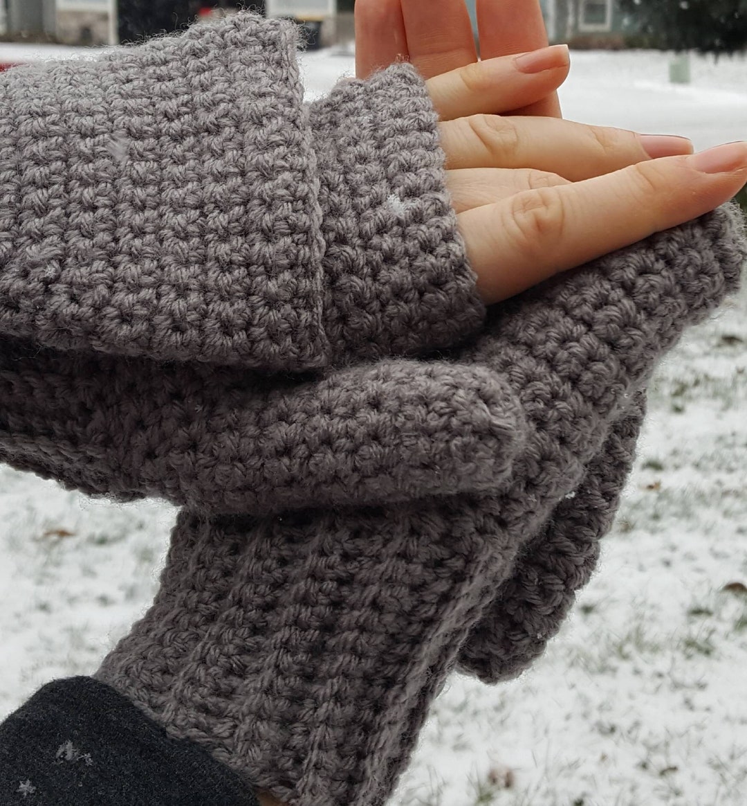 Convertible Crochet Mittens: Custom Texting Gloves, Child & Adult - Etsy