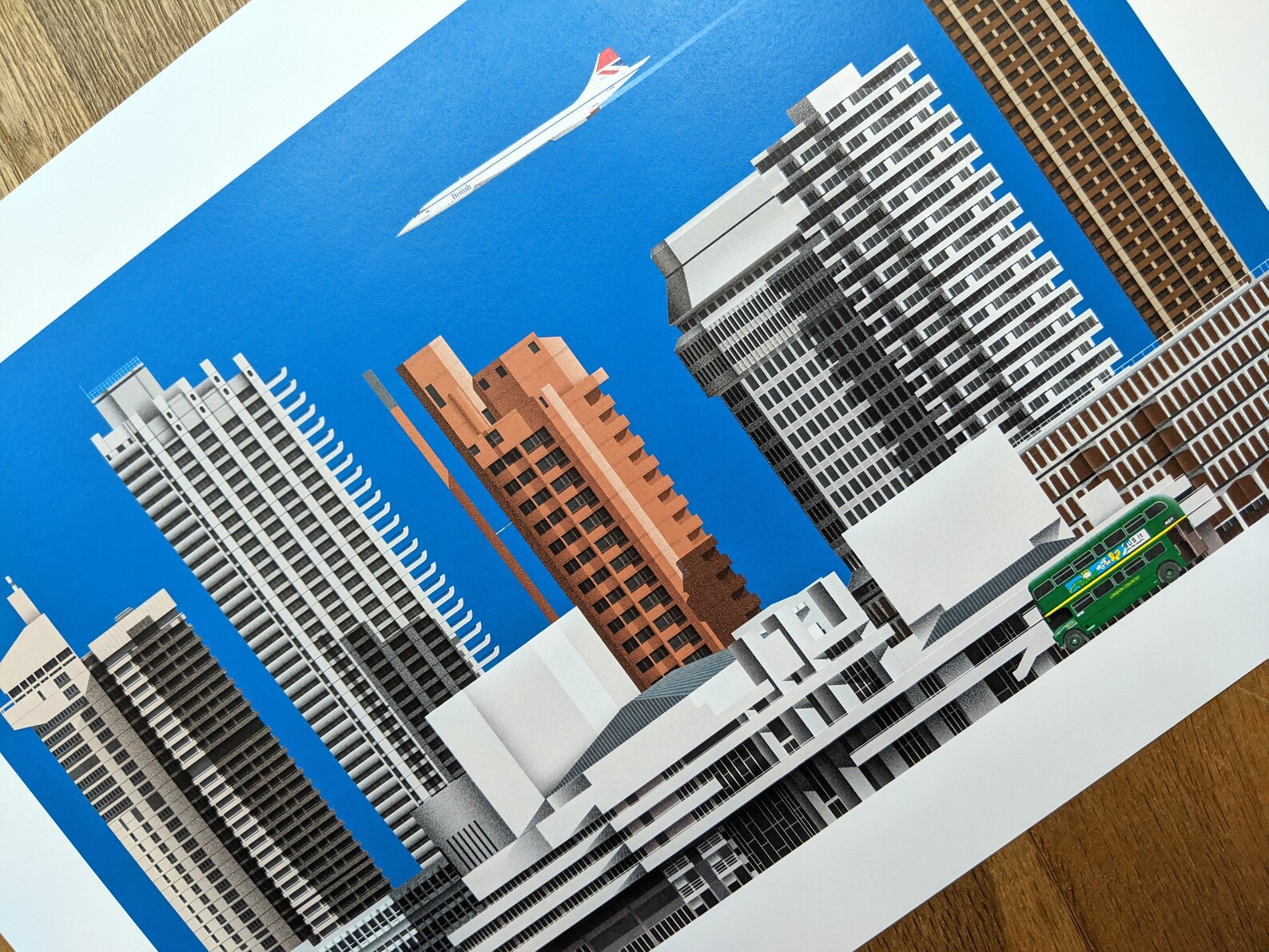 London Brutalist Cityscape 1970s Barbican Croydon - Etsy