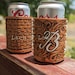 Custom Tooled Leather Beer Cozie - Etsy