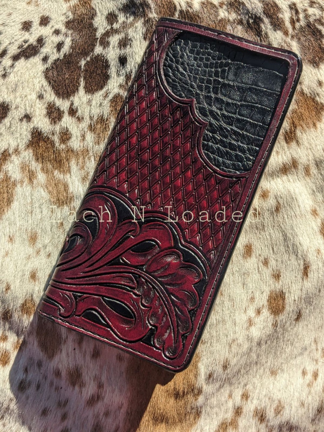 Ready to Ship Tooled Leather Roper Wallet - Etsy